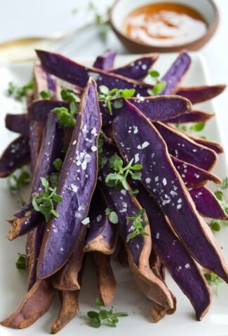 Purple Sweet Potato Fries Recipe - Healthy Fast Food
